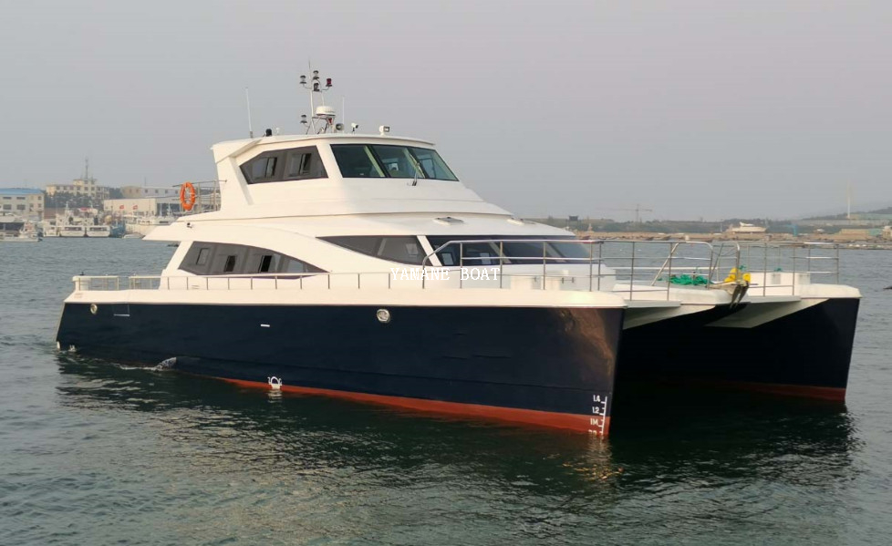 65ft luxury fiberglass catamaran passenger boat for ferry transport and ...
